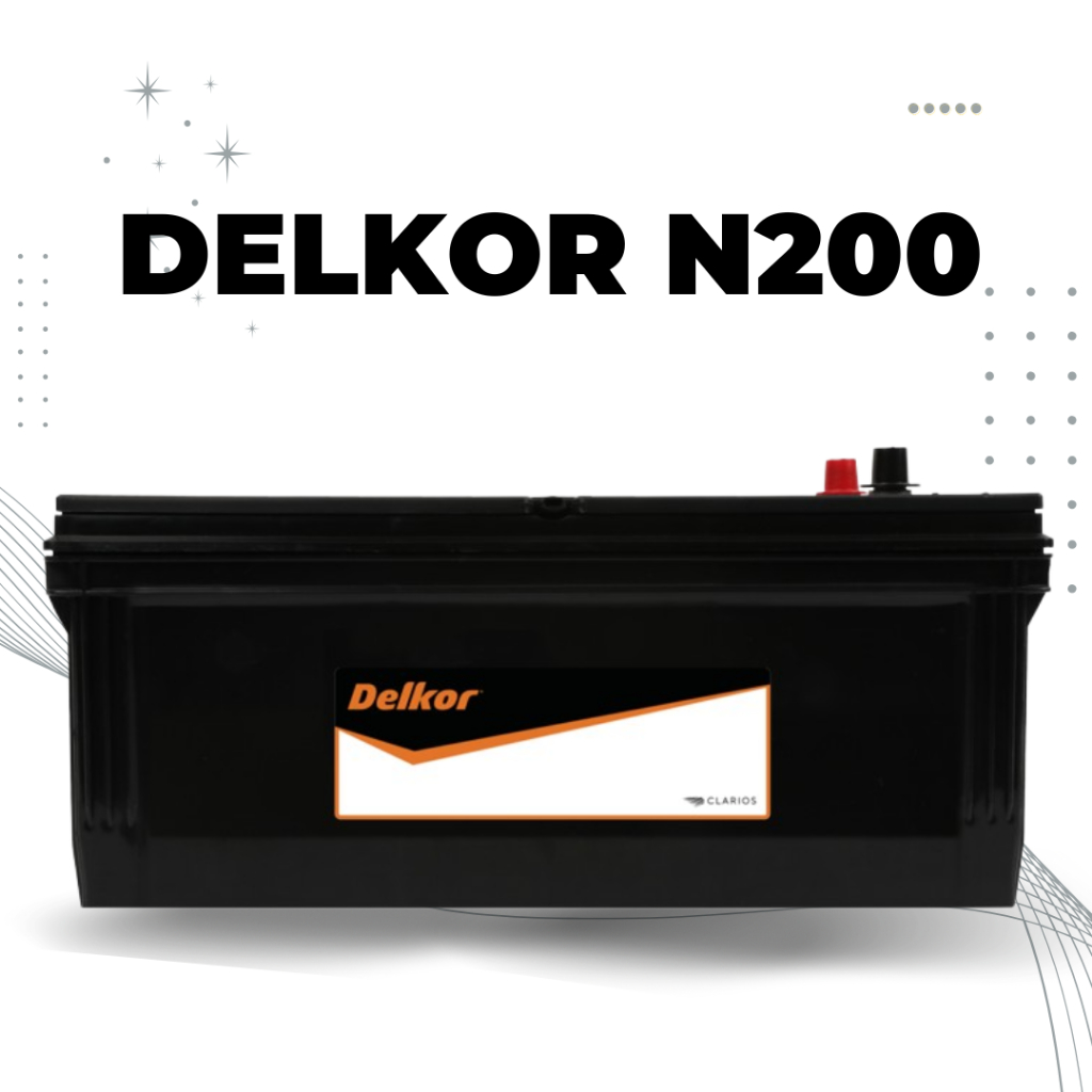 Jual Aki Mobil Truck Hino/Bus Series12V200Ah Delkor N200 (210H52L) | Shopee Indonesia