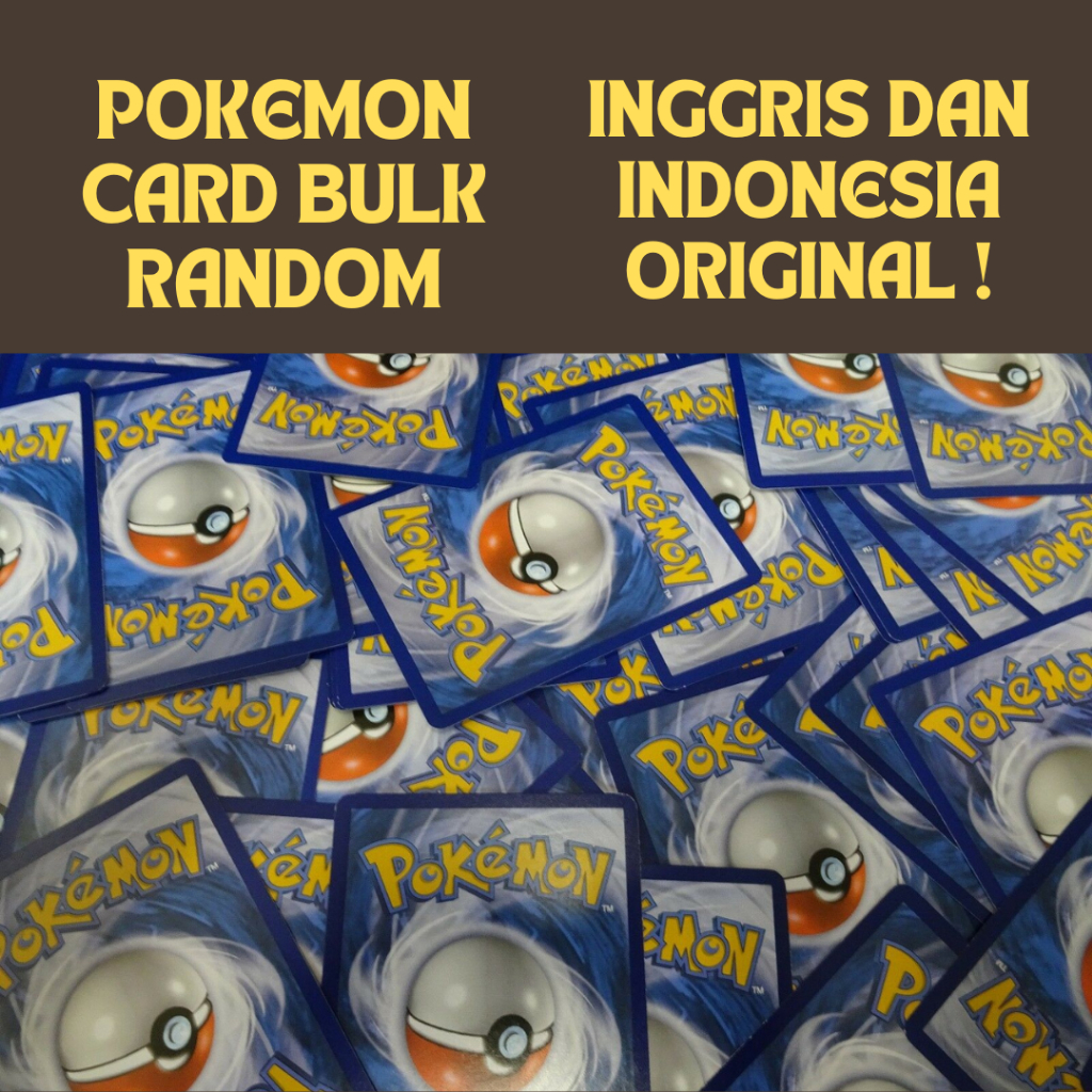 Jual RANDOM BULK KARTU POKEMON TCG ORIGINAL 100% 1 PACK ISI 10 PCS | Shopee Indonesia