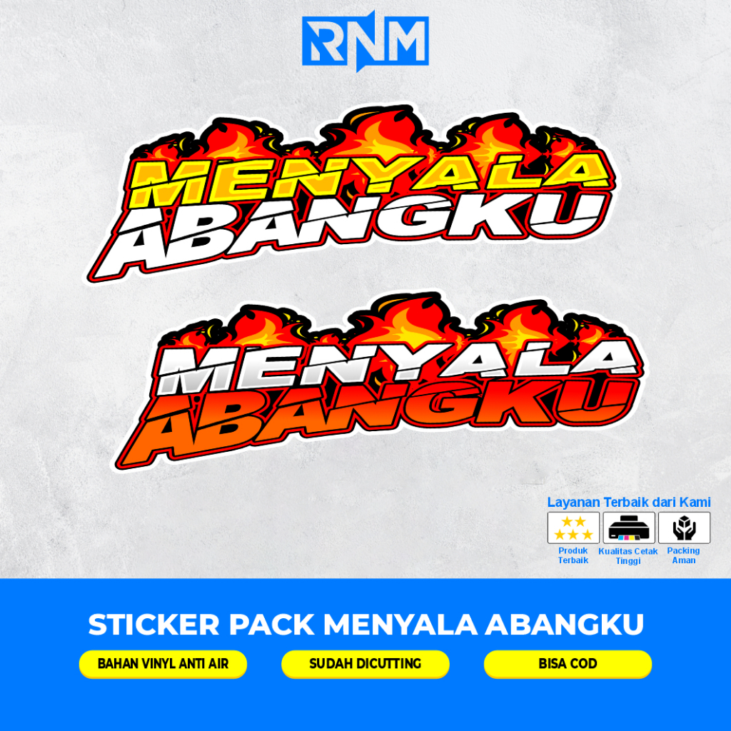 Jual STICKER PACK MENYALA ABANGKU ISI 10 PCS | Shopee Indonesia