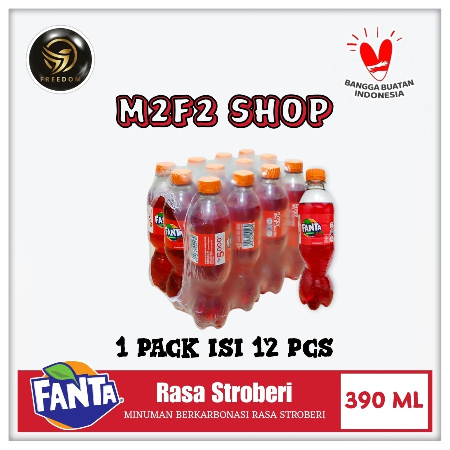Jual Fanta Stroberi | Merah Minuman Bersoda Botol Plastik Pet - 390 ml ...