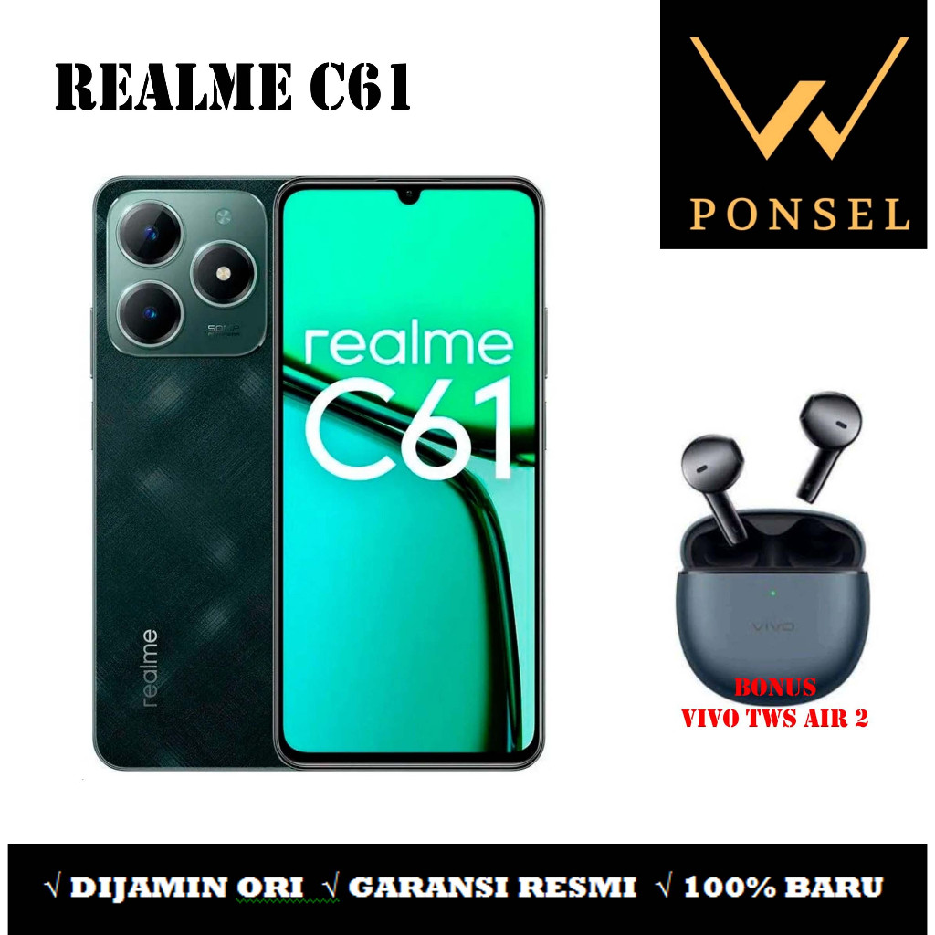 Jual REALME C61 8/128GB GARANSI RESMI | Shopee Indonesia
