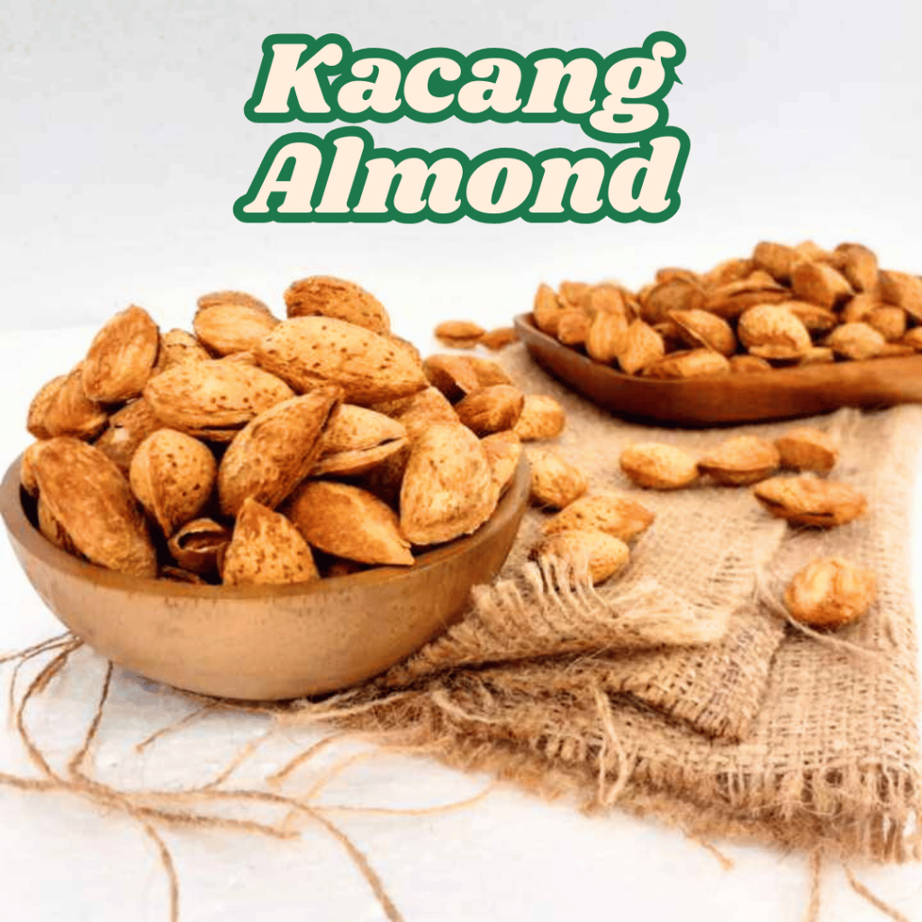 Jual Kacang Almond Panggang Kulit 1 Kg rasa Susu Cocok Oleh-oleh Haji ...