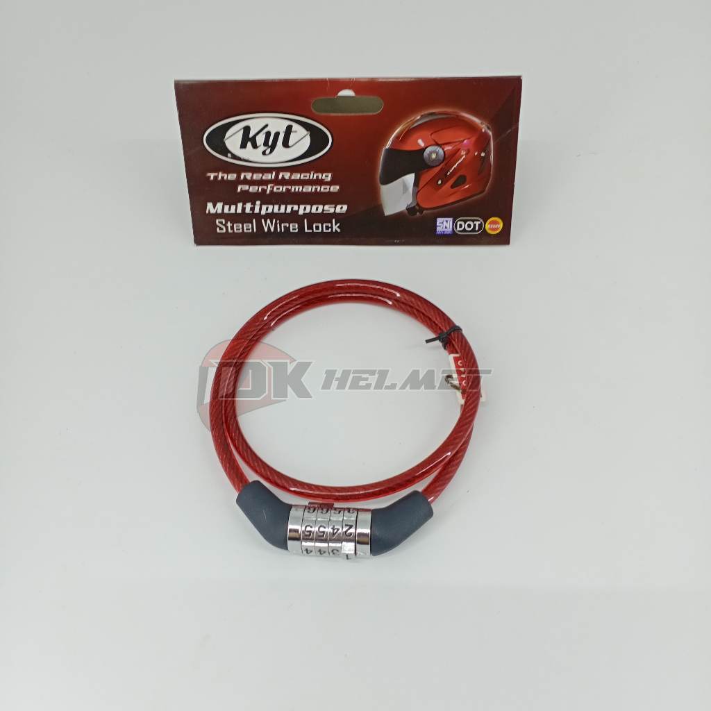 Jual Wire Lock Gembok Helm Pengaman Anti Maling Merk KYT wirelock ...