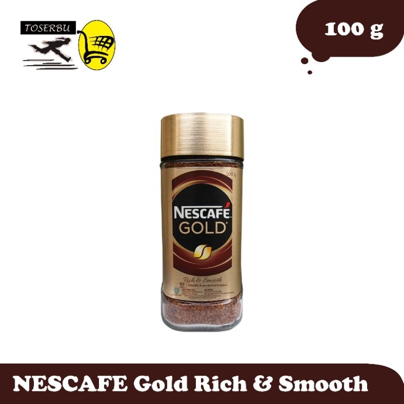 Jual NESCAFE Gold Rich and Smooth Arabica Robusta Blend 100g | Shopee ...