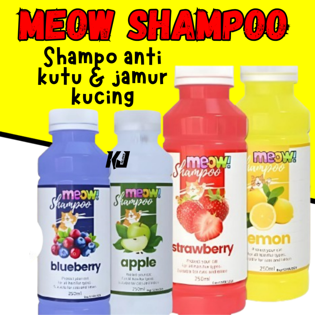 Jual Shampoo Kucing 250ML Shampo Harum Buah Apel Strawberry Lemon ...