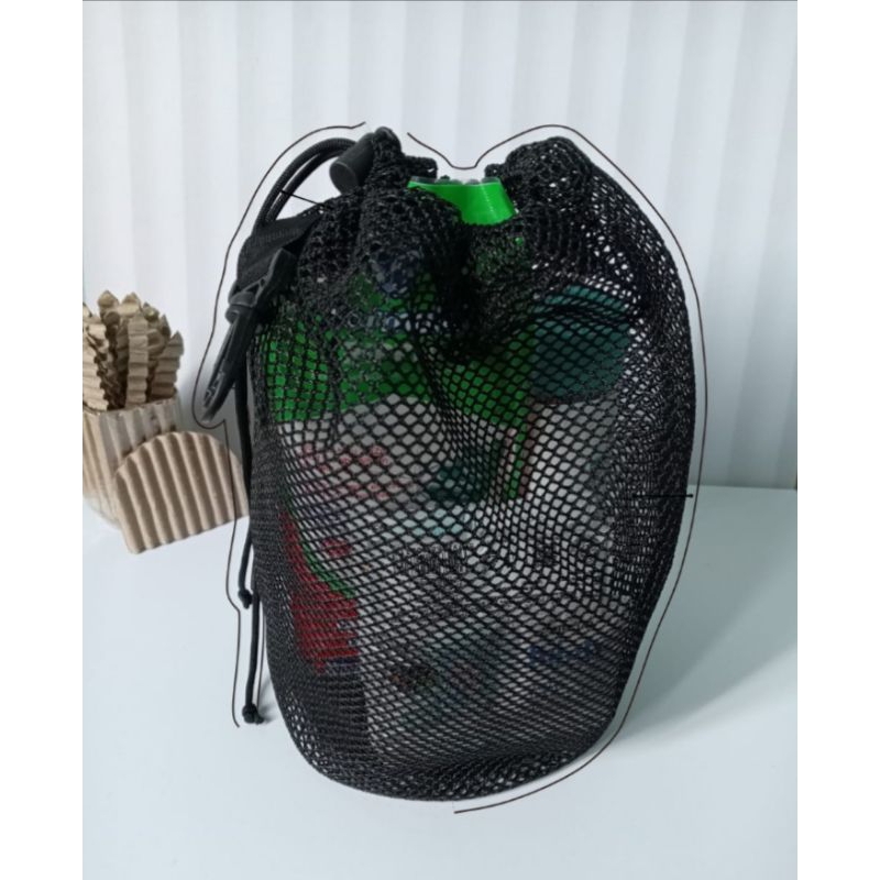Jual Tas Jaring Serut Tas Sabun Tas jaring Kosmetik | Shopee Indonesia