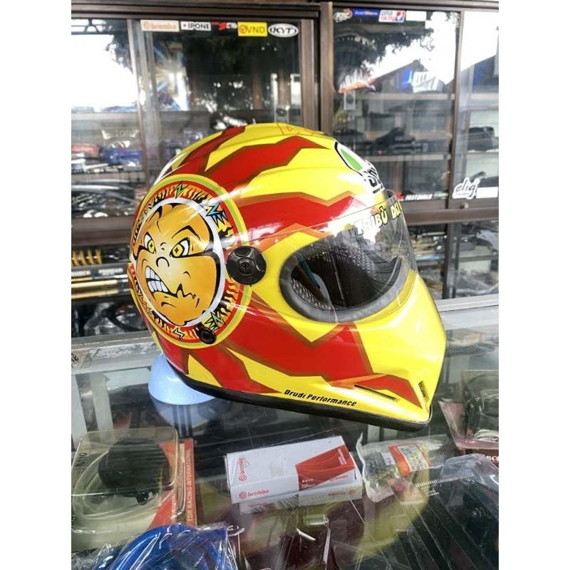 Jual HELM CUSTOM THE STIG SIMPSON DIAMOND AIRBRUSH SUN AND MOON ...