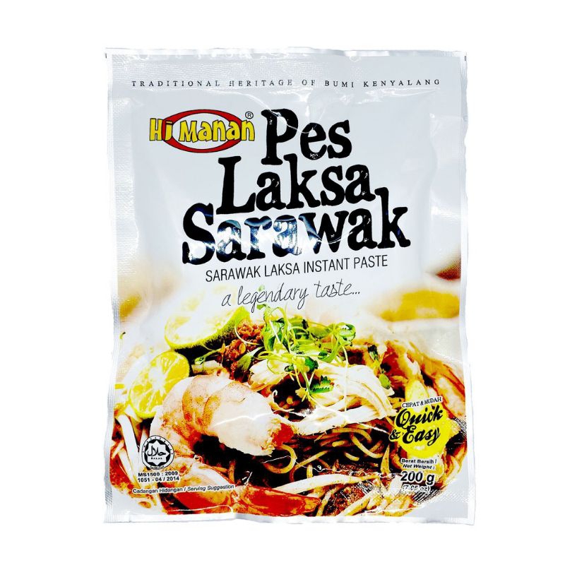 Jual Pes Laksa Sarawak Hj Manan Laksa Instant Paste Bumbu Laksa 200g ...