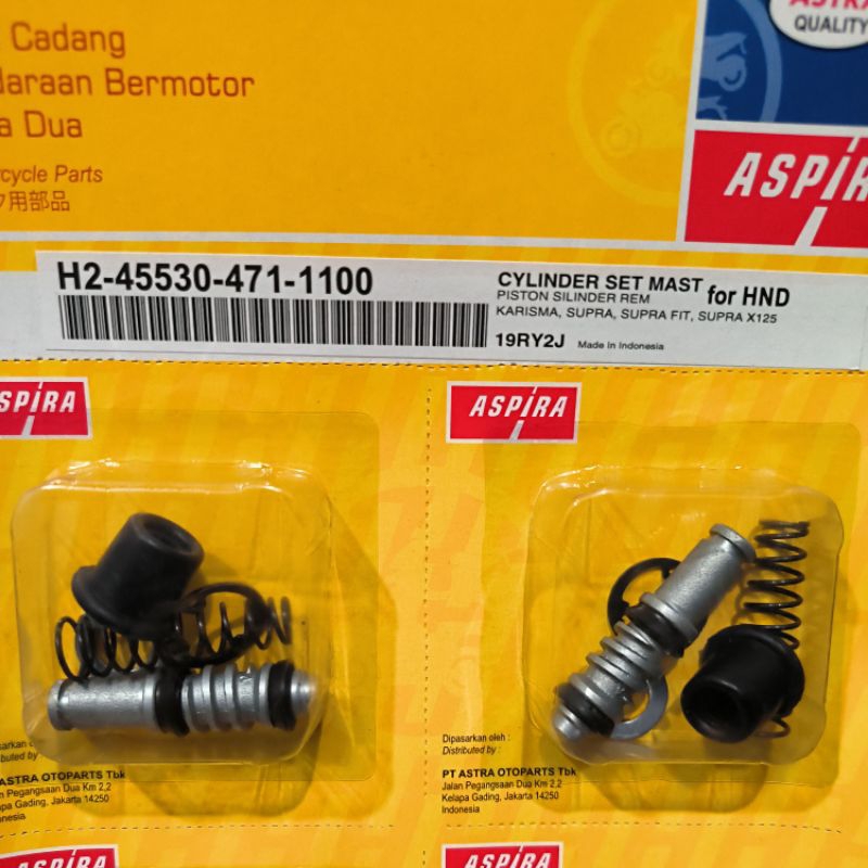 Jual ASPIRA SEAL MASTER REM KIT CYLINDER SET MASTER REM BEAT SUPRA X ...