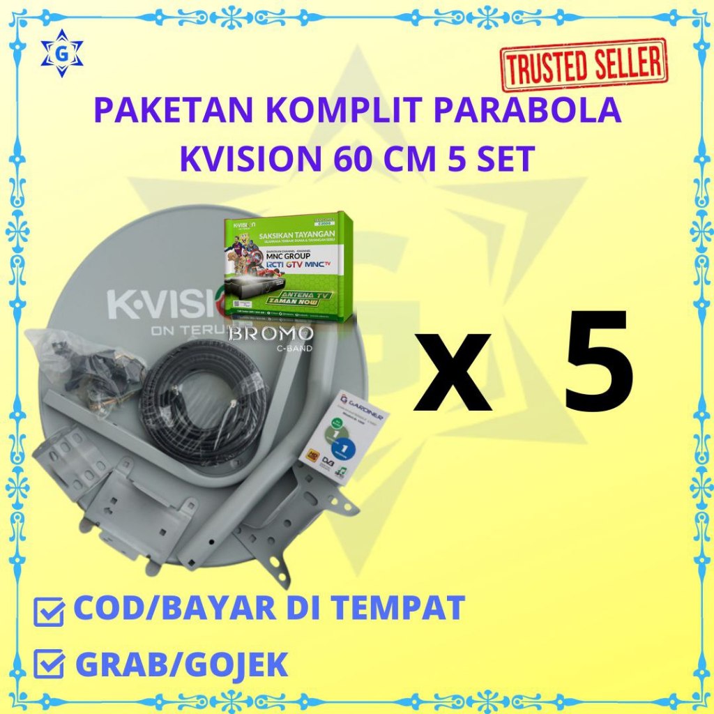 Jual PAKET USAHA 5 SET DAN 10 SET KOMPLIT PARABOLA KVISION KUBAND ...