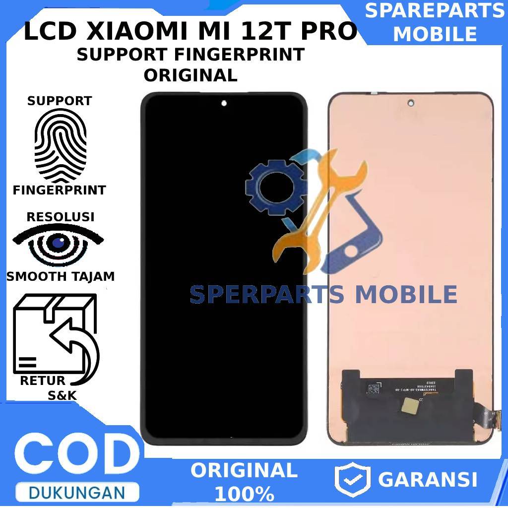 Jual LCD TOUCHSCREEN XIAOMI MI 12T PRO SUPPORT FINGERPRINT ORIGINAL ...