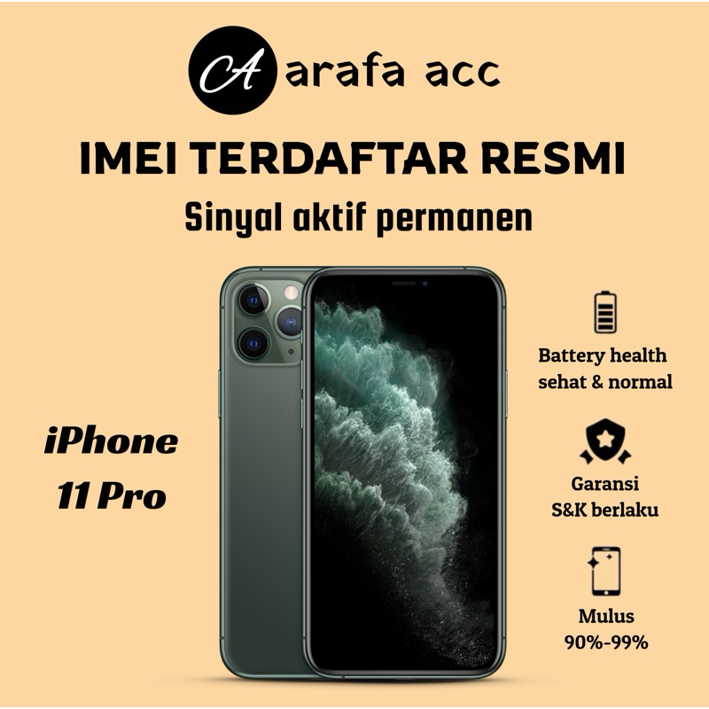 Jual iPhone 11pro 256 gb all operator/permanen | Shopee Indonesia