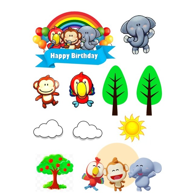 Jual Topper Tema BA LI TA Custom / Hiasan Cake baba lili tata FREE ...