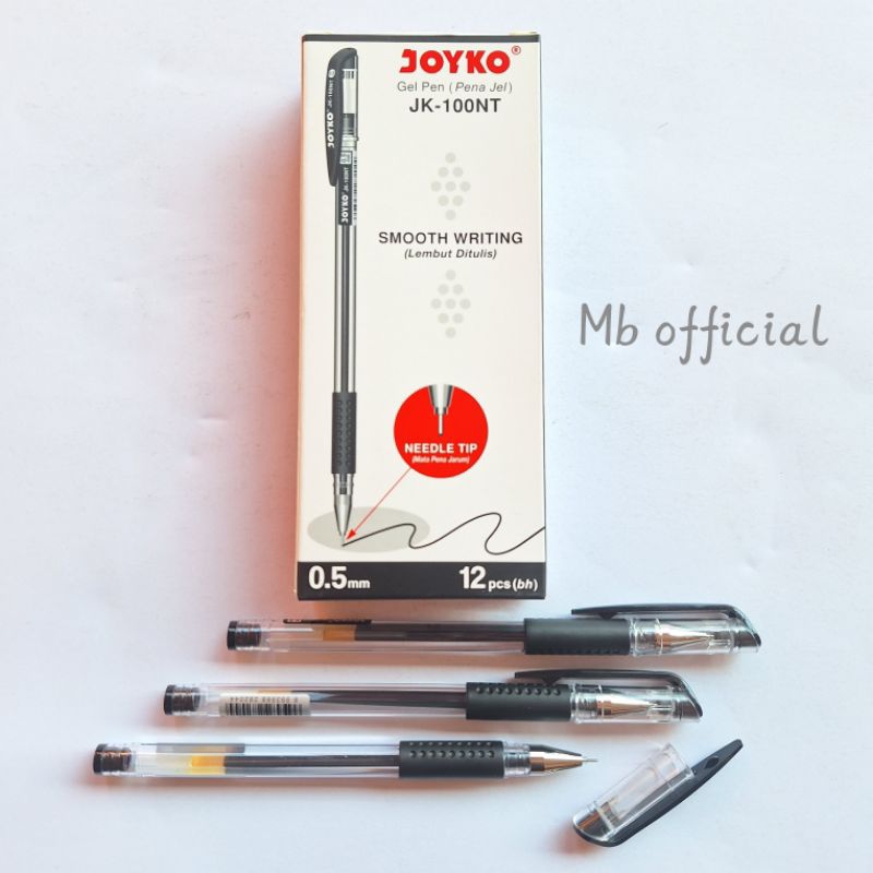 Jual PULPEN GEL JOYKO JK-100 / JK-100NT 0.5mm 1 pack ( isi 12 pcs ) | Shopee Indonesia