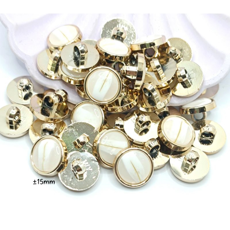 Jual 12 PCS KANCING JAMUR MUTIARA LIST ROSE GOLD UKURAN 15MM | Shopee ...