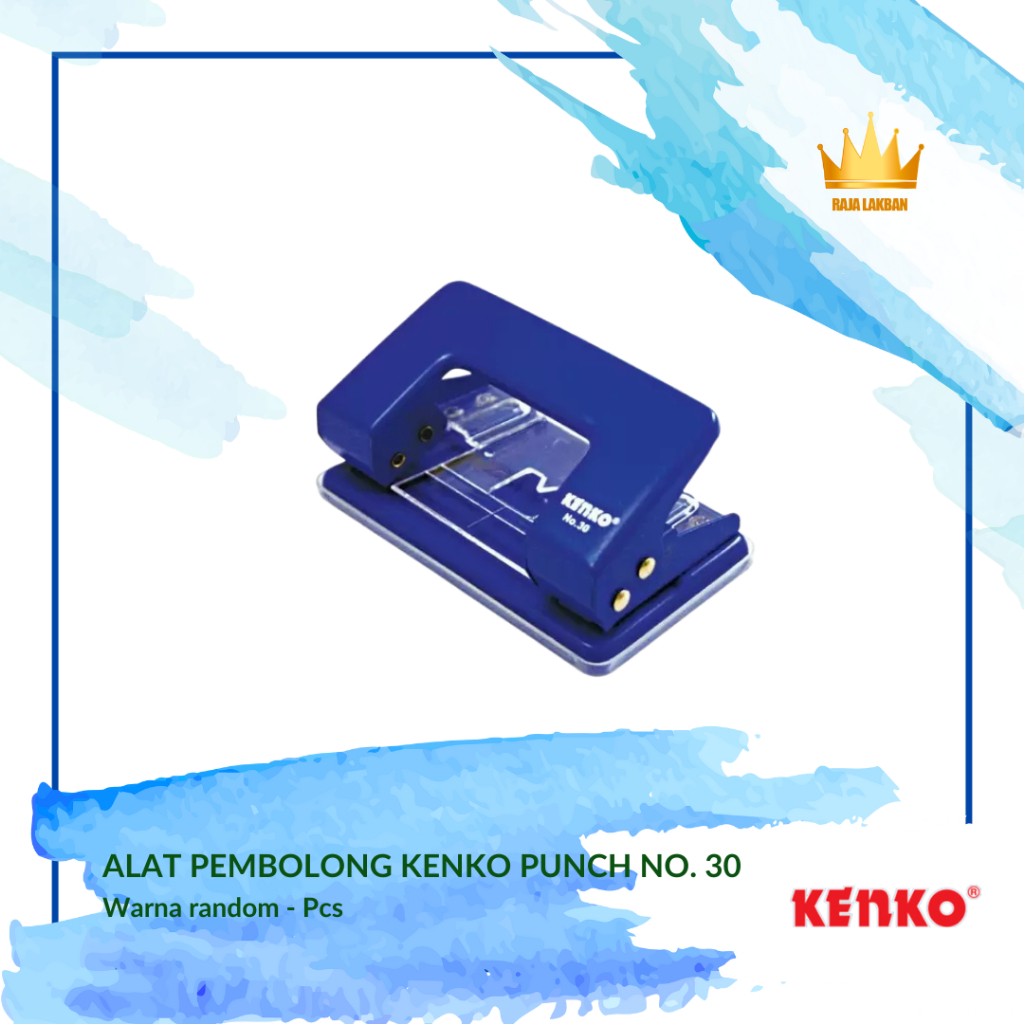 Jual KENKO Pembolong Kertas Pelubang Kertas Punch No. 30/ Warna Random ...