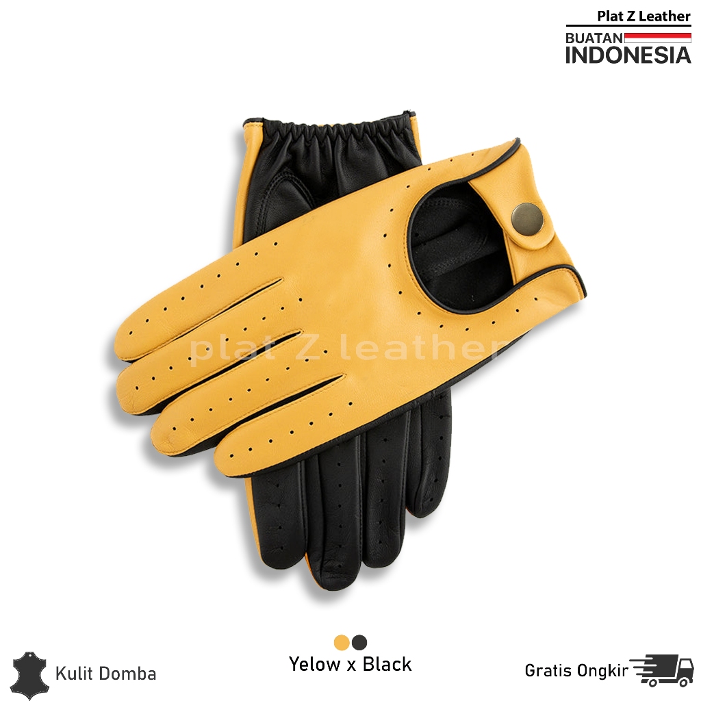 Jual Sarung tangan kulit motor asli Garut Cafe racer N02 | Shopee Indonesia