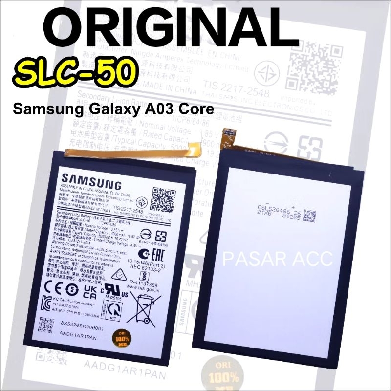 Jual Baterai Samsung A03 Core - SLC-50 - SLC50 - A032F - Original ...