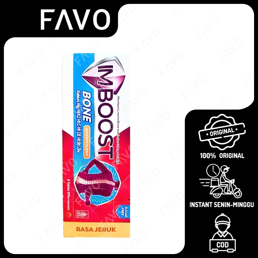 Jual Imboost Bone Effervescent Rasa Jeruk - 8 Tablet | Shopee Indonesia