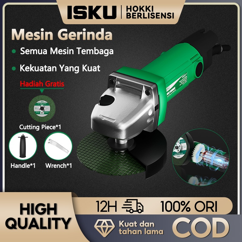 Jual ISKU Mesin Gerinda Tangan 500W Angle Grinder Multifunction/Hand ...