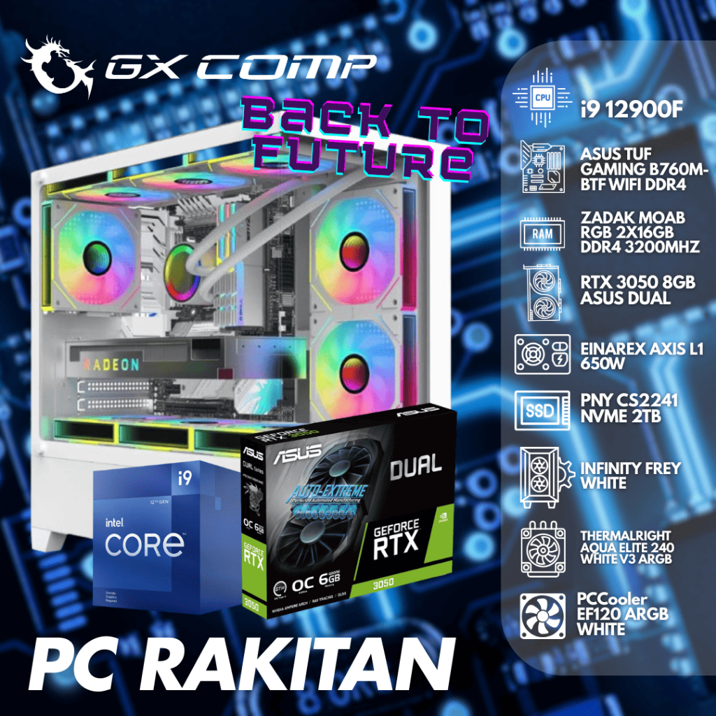 Jual PC Rakitan Gaming i9 12900F | ASUS BTF | RAM 2X16GB 3200 | RTX ...