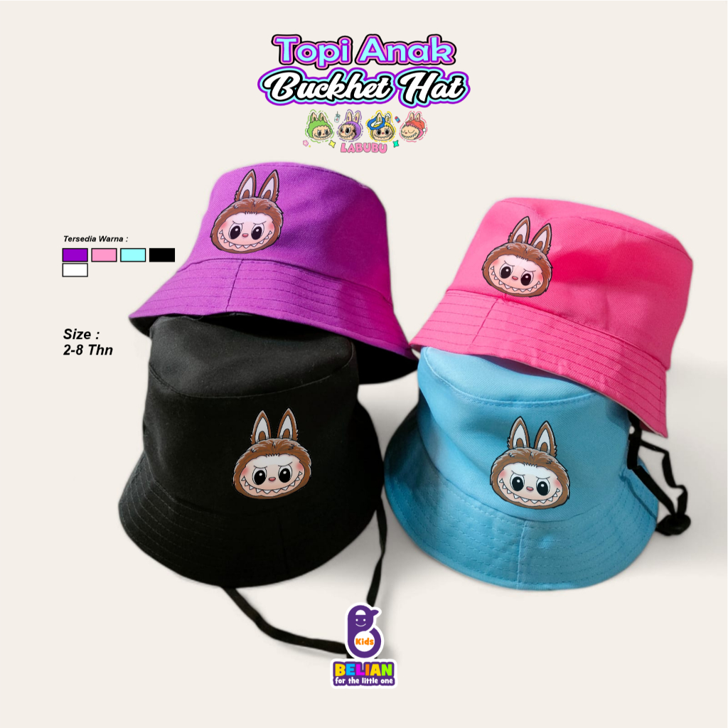Jual Topi Bucket Anak 2-12 TH Gambar Labubu | Shopee Indonesia