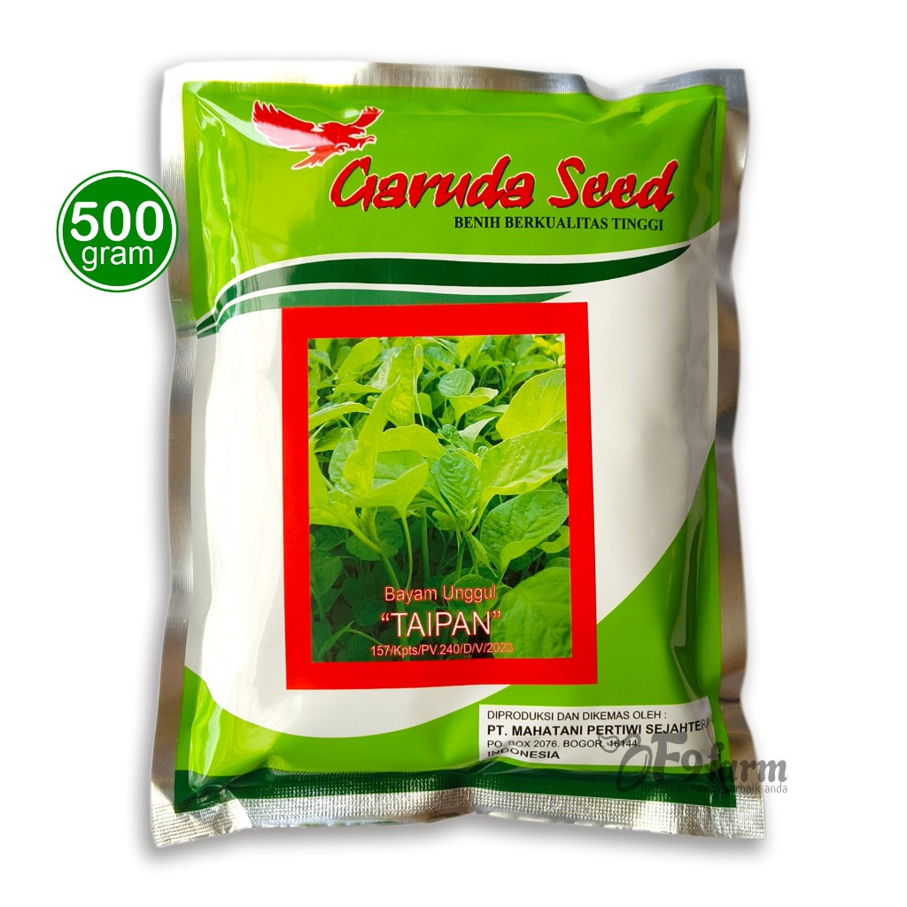 Jual Benih Bibit Bayam Hijau Taipan Garuda Seed 500 Gram | Shopee Indonesia