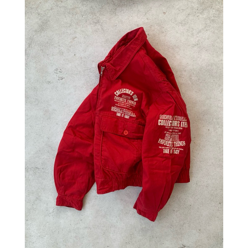 Jual Vtg Ferrari Red Flight Jacket Collectors Item Xenon Men not ...