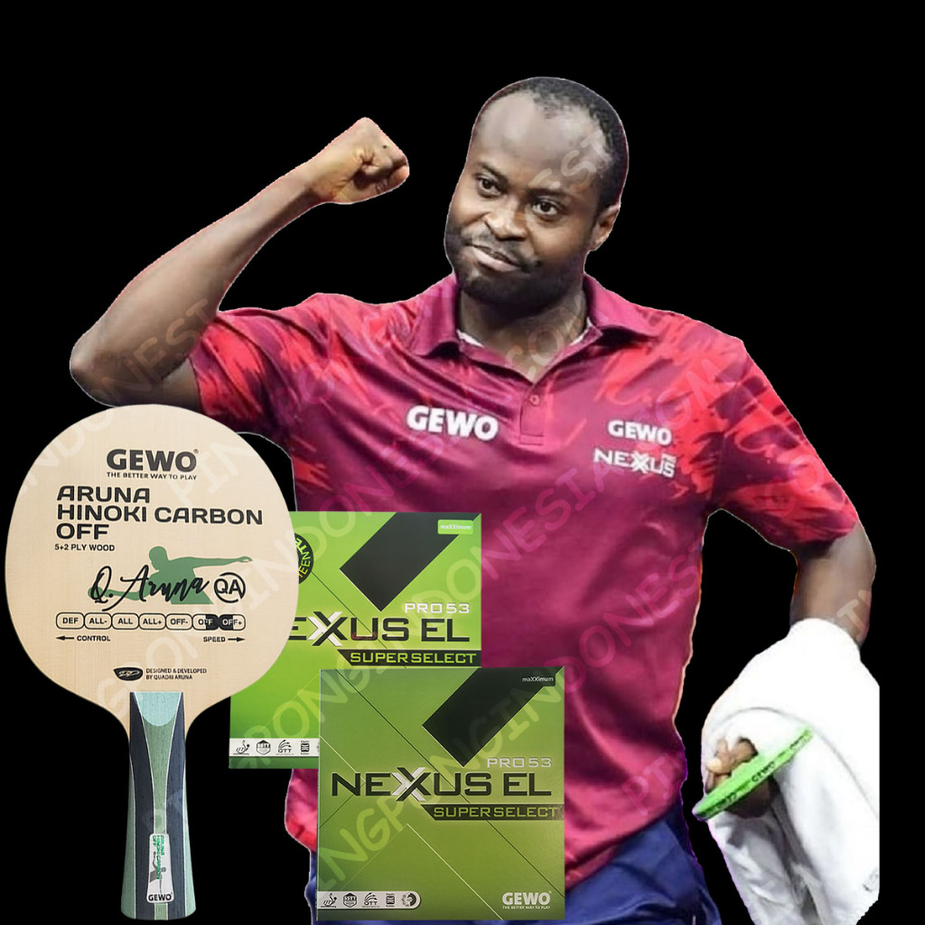 Jual Paket GEWO Aruna Hinoki Carbon OFF - Set Rakitan Blade Kayu Pingpong Tenis Meja Bet Rakit ...