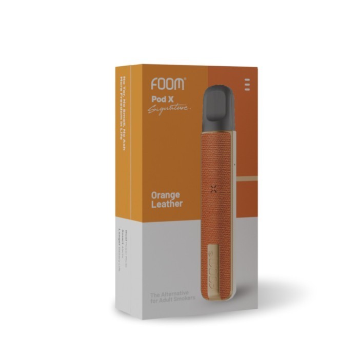 Jual Pod Foom X Signature Orange Leather Starter Kit 600mAh by Foom x ...