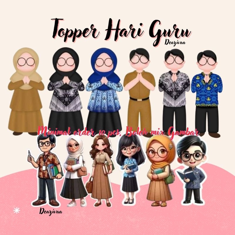 Jual TERBARU!! TOPPER BUKET HARI GURU - TOPPER HARI GURU JUMBO | Shopee ...