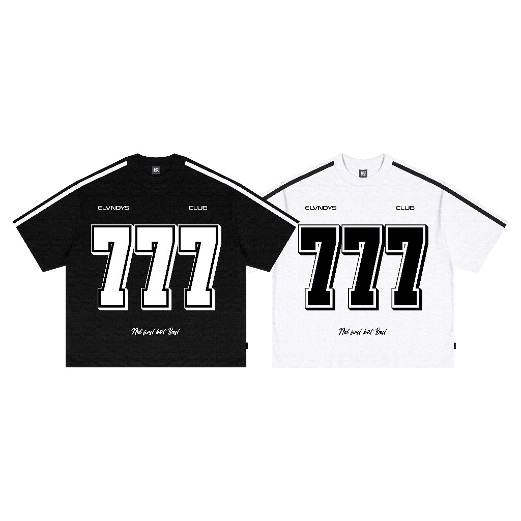 Jual Elevendays Kaos Jersey 777 Couple Boxy Oversize Fit Katun Combed ...