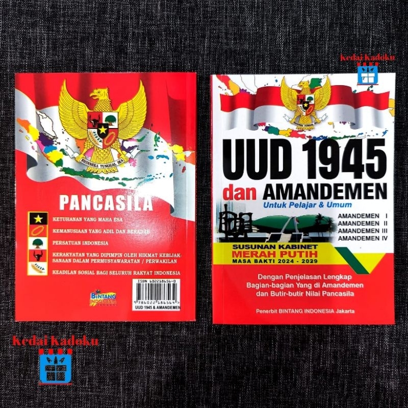 Jual Buku Undang Undang Dasar UUD Terbaru Kabinet Merah Putih | Shopee ...