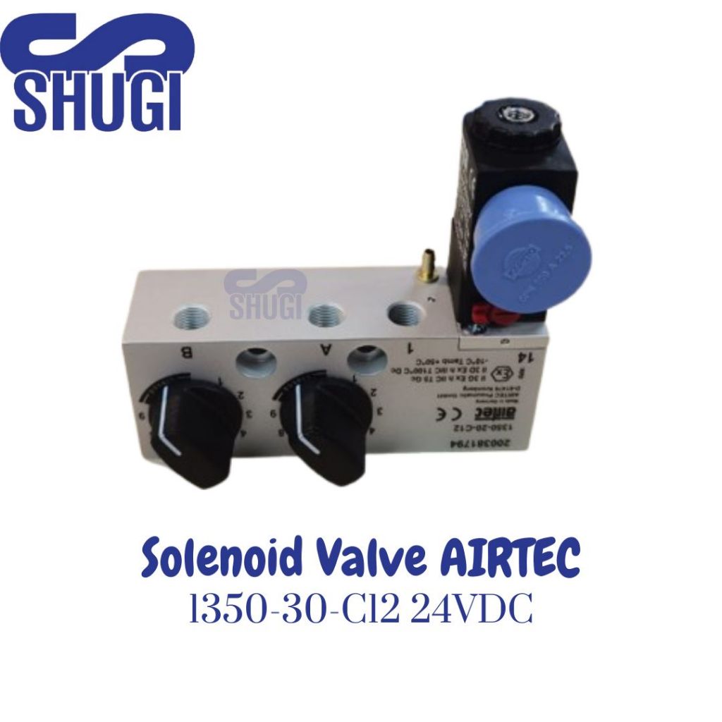 Jual Solenoid Valve AIRTEC 1350-30-c12 24vdc | Shopee Indonesia