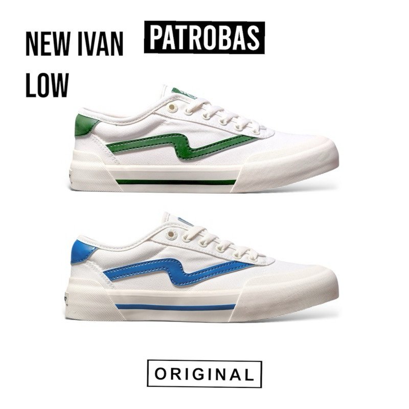 Jual Patrobas New Ivan Low Classic White Blue Brown Green Original ...