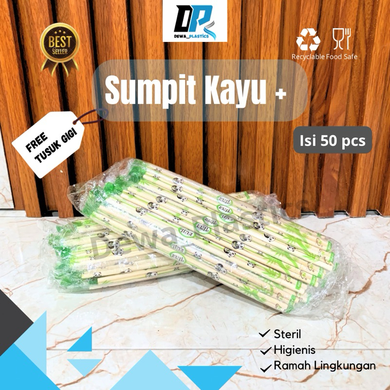 Jual [ISI 50 PCS] SUMPIT KAYU FREE TUSUK GIGI / SUMPIT ISI 50 PASANG ...