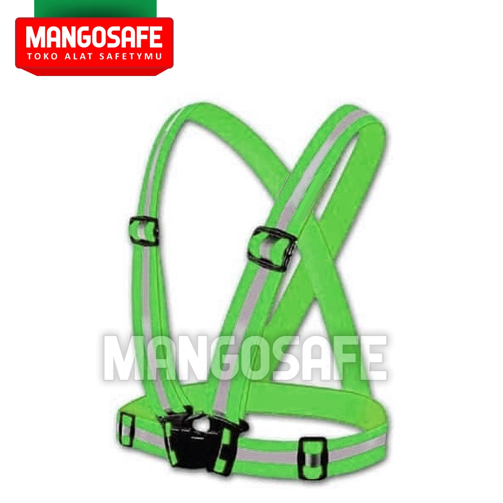 Jual Rompi Proyek Safety Karet Elastis Warna Hijau Stabilo model V ...