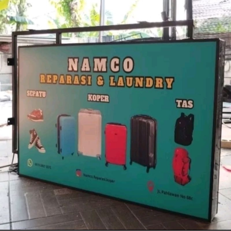 Jual Neon box Acrylic ukuran 80cm x 80cm (CUSTOM DESIGN) | Shopee Indonesia