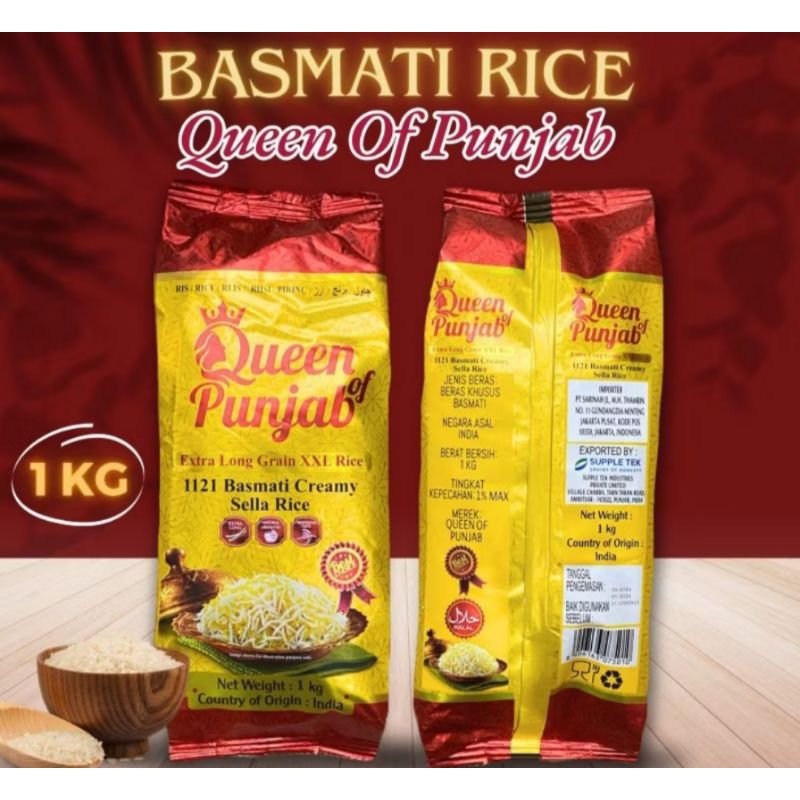 Jual Queen Of Punjab Basmati Rice / Beras Basmati Queen Of Punjab ...