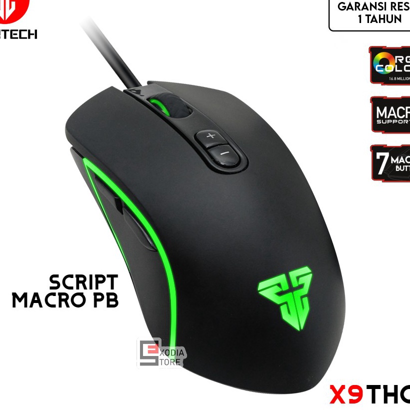 Jual HJ6 Fantech Gaming Mouse Macro X9 THOR Original RGB 7D ...