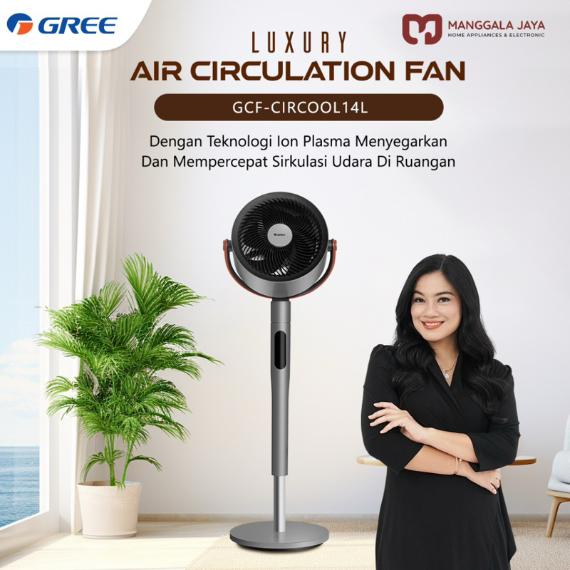 Jual Gree Circool Luxury Air Circulation Stand Fan GCF-CIRCOOL14L ...