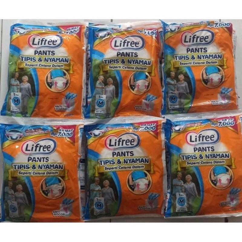 Jual Lifree Pants Popok Dewasa Renceng Isi 1 pcs Sachet | Shopee Indonesia