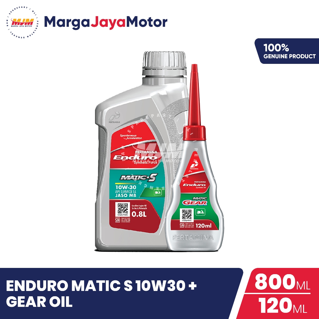 Jual Paket Oli Enduro Matic S 10W-30 0.8L + Enduro Gear Oil 120ml ...