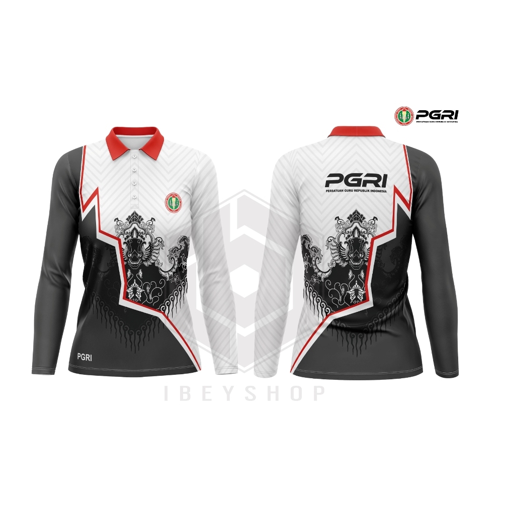Jual Kaos Seragam PGRI / Jersey PGRI / Baju Guru PGRI Berkerah / Jersey Olahraga Guru PGRI ...