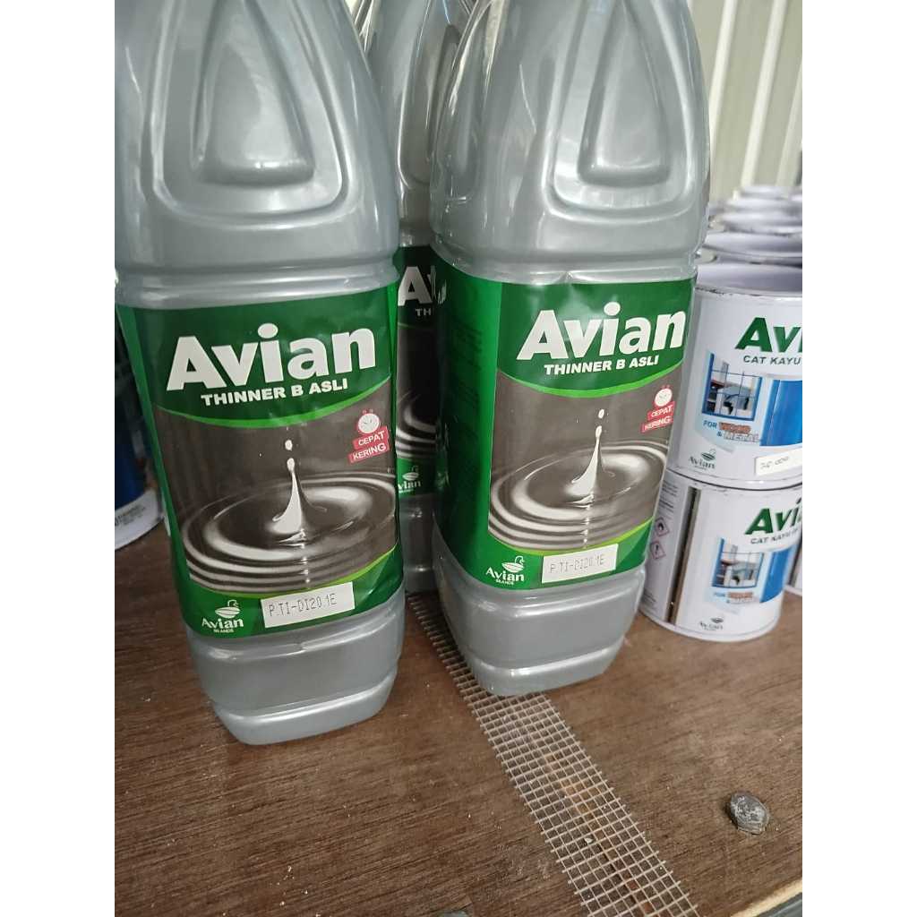 Jual THINNER B AVIAN 1 LITER / TINER B AVIAN ASLI / THINER B 1 LITER | Shopee Indonesia