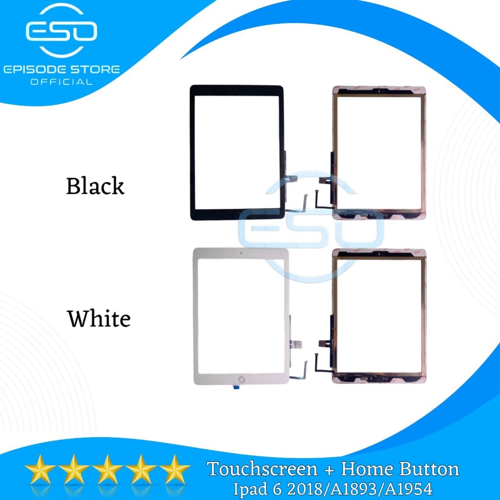 Jual Touchscreen fullset tombol home button Ipad 6 2018/A1893/A1954 new ...