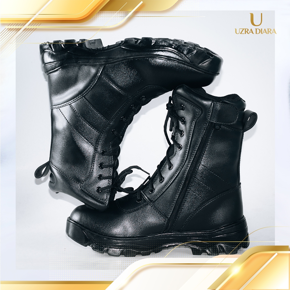 Jual Sepatu PDL Pria Safety Kulit ASLI PDL Satpam Security premium ...