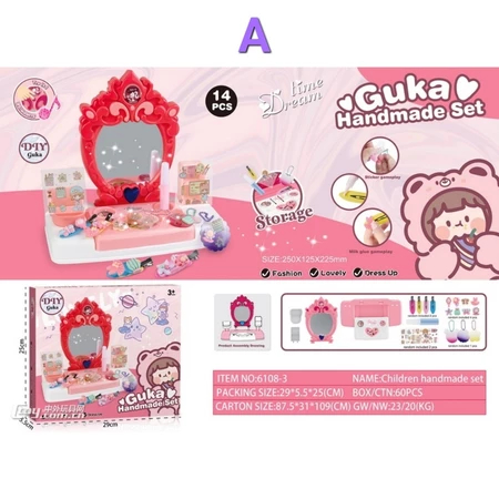Jual DIY GUKA SET (Jewelry Beads Aksesoris Clay Mainan Anak Make Up ...