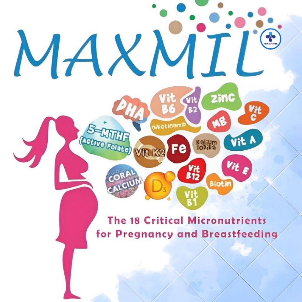 Jual MAXMIL 1 BOX 30 TABLET | Vitamin Ibu Hamil | Suplemen Asam Folat ...
