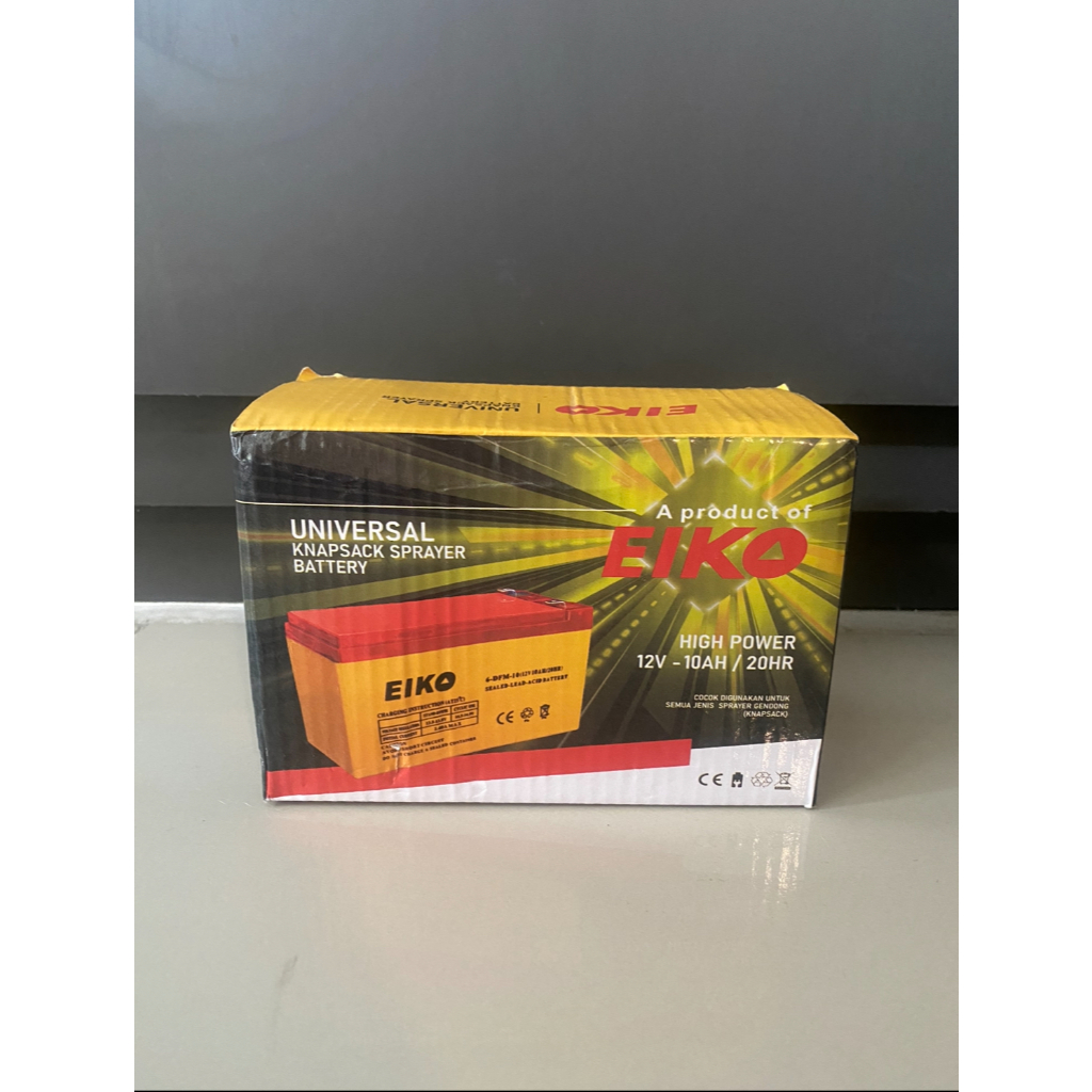 Jual Baterai aki sprayer eiko dragon 10AH / 12V | Shopee Indonesia